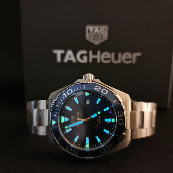 Original UNWORN Tag Heuer AQUARACER Quartz 43mm watch WAY101C.BA0746 ...