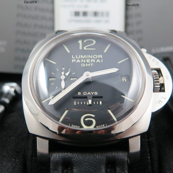 FS: Panerai PAM 233 1950 LUMINOR 8 DAYS GMT-STAINLESS STEEL-N SERIES ...