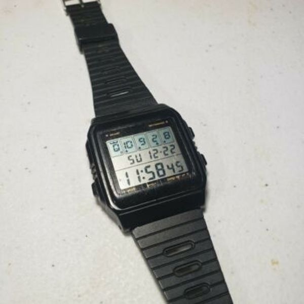 Vintage SUPER RARE WORKING Casio STRAIGHT FLUSH GC-10W Digital Watch ...