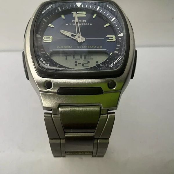CASIO 2747 AW-81 TELEMEMO 30 WORLD TIME MEN'S WATCH | WatchCharts ...