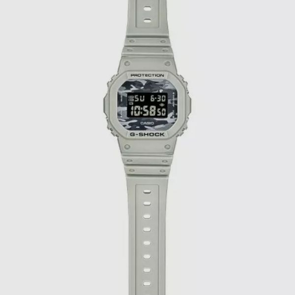 Casio G-Shock Camo Military Grey/ Beige Digital Watch - DW-5600CA-8 ...