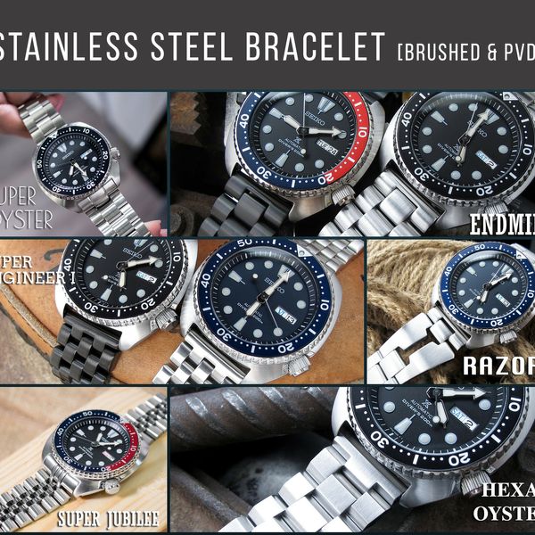 FS: STRAPCODE Watch Band - 4 ideas for Seiko New Turtles SRP777 SRP779 ...