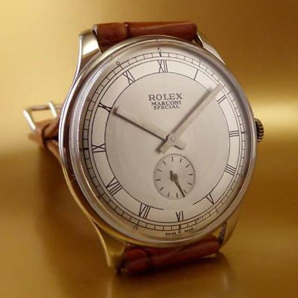 VINTAGE & FINE ROLEX MARCONI SPECIAL MILITARY HAND WINDING 1940 ...