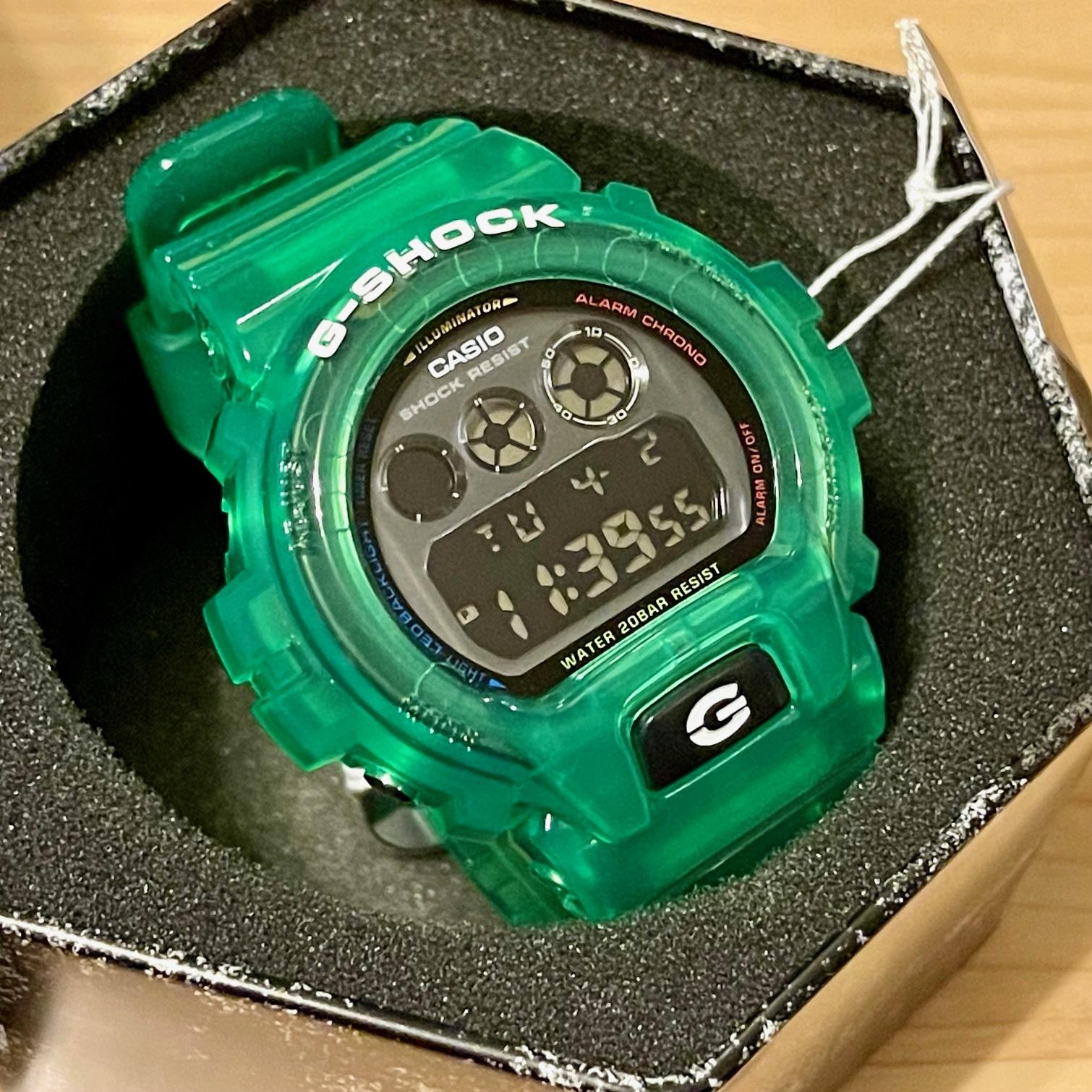 [WTS] Casio G-Shock DW-6900JT-3DR Green Jelly Skeleton Negative Display ...