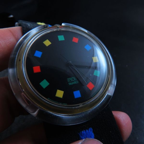 New Old Stock Swiss Made Swatch POP Special Dial Quartz Men Watch ...