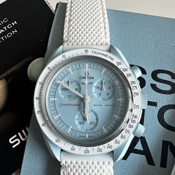 Swatch x omega Uranus Speedmaster Genuine Watch With Receipt & Extra ...