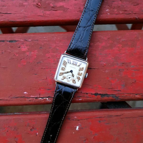 SOLD Art Deco Longines 1920 Rectangular Silver Case Very Well Preserved ...