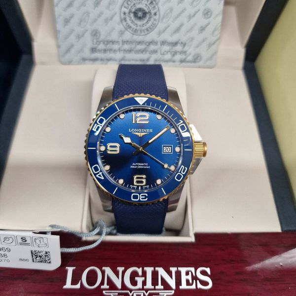 Longines Hydroconquest Automatic L37813969 Blue Dial Rubber Strap New ...