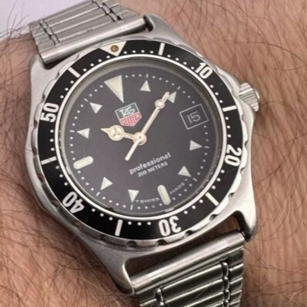 TAG Heuer 2000 Professional Men's Black Watch - 973.013R | WatchCharts Marketplace