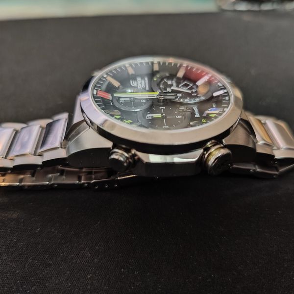 Casio Edifice Men Analogue Tough Solar Bluetooth Bracelet Watch EQB ...