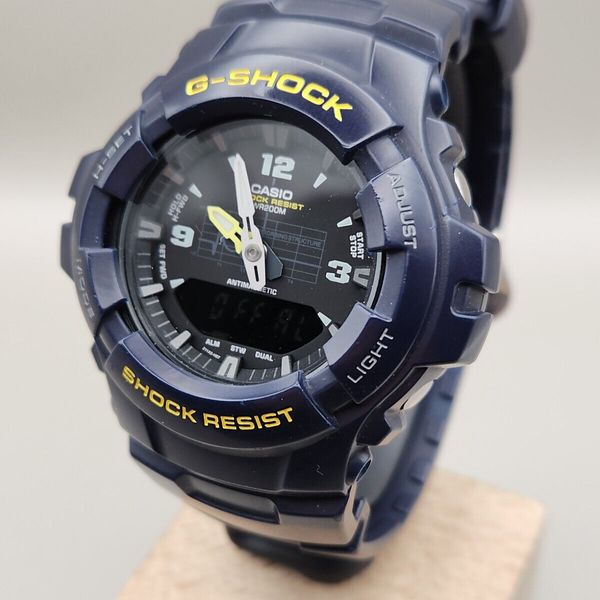 Casio G-SHOCK G-100 5158 Antimagnetic Chronograph Alarm Wrist Watch ...