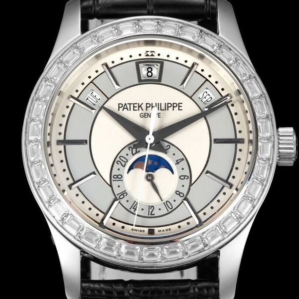 Patek Philippe automatic mechanical men's watch 40mm beige dial ...