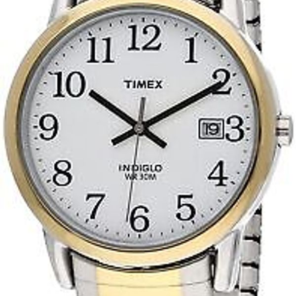 Timex Men's Modern Easy Reader 40mm Watch ï¿½ Two-Tone Case White Dial ...