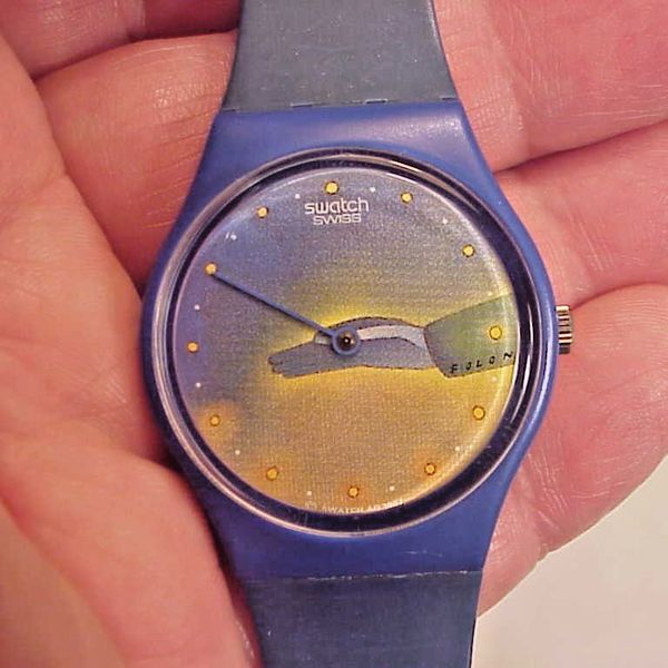 1987 SWATCH Watch Art Special Jean-Michel Folon Limited Edition Le ...