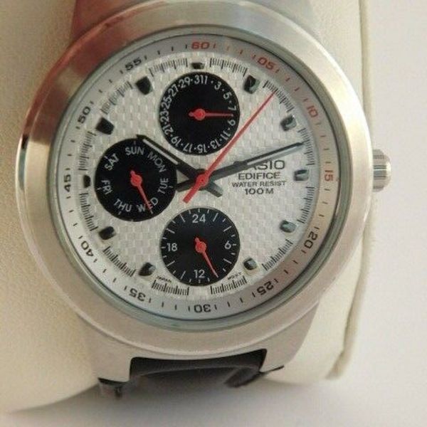 CASIO EDIFICE WATER RESISTANT WATCH 10 BAR 1794 EF-308 CHRONOGRAPH ...