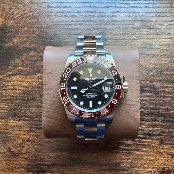 Root beer Bezel mod watch powered by Seiko NH34 automatic movement ...