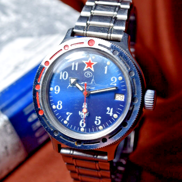 Soviet Military VOSTOK AMPHIBIAN AUTOMATIC Vintage men's mechanical ...
