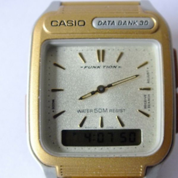 CASIO data bank 30, FKT-100 mit Modul 785, Funkuhr aus Japan 90er ...