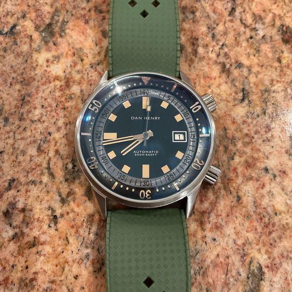 Dan Henry 1970 44mm Automatic Diver Compressor | WatchCharts Marketplace