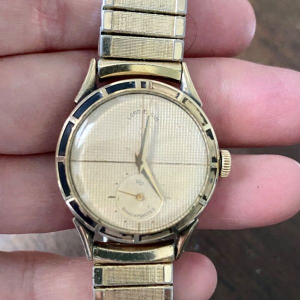 Vintage 1950's Elgin Shockmaster 14k Gold Filled Watch ~ w/10K ...