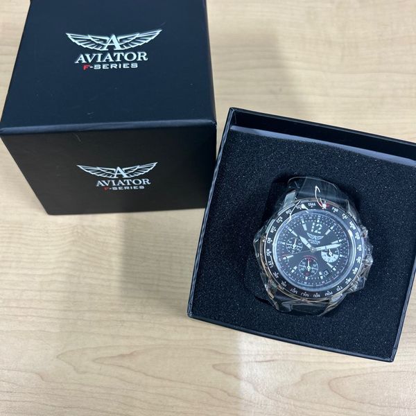 Aviator F-Series Chronograph Watch - Black | WatchCharts Marketplace