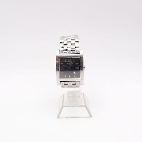 Longines Silver Toned Rectangular Wristwatch | WatchCharts Marketplace