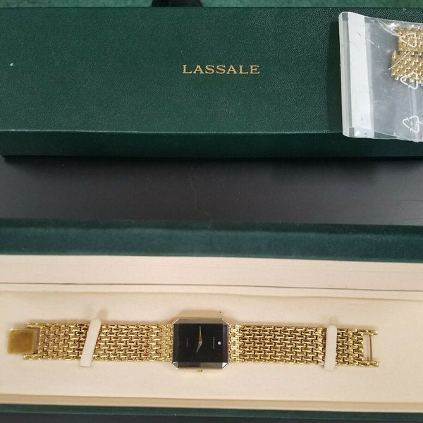 Vintage Elegant Mens Seiko LaSalle Gold Tone Watch with Gold Tone Band 7N00-5A39 | WatchCharts ...