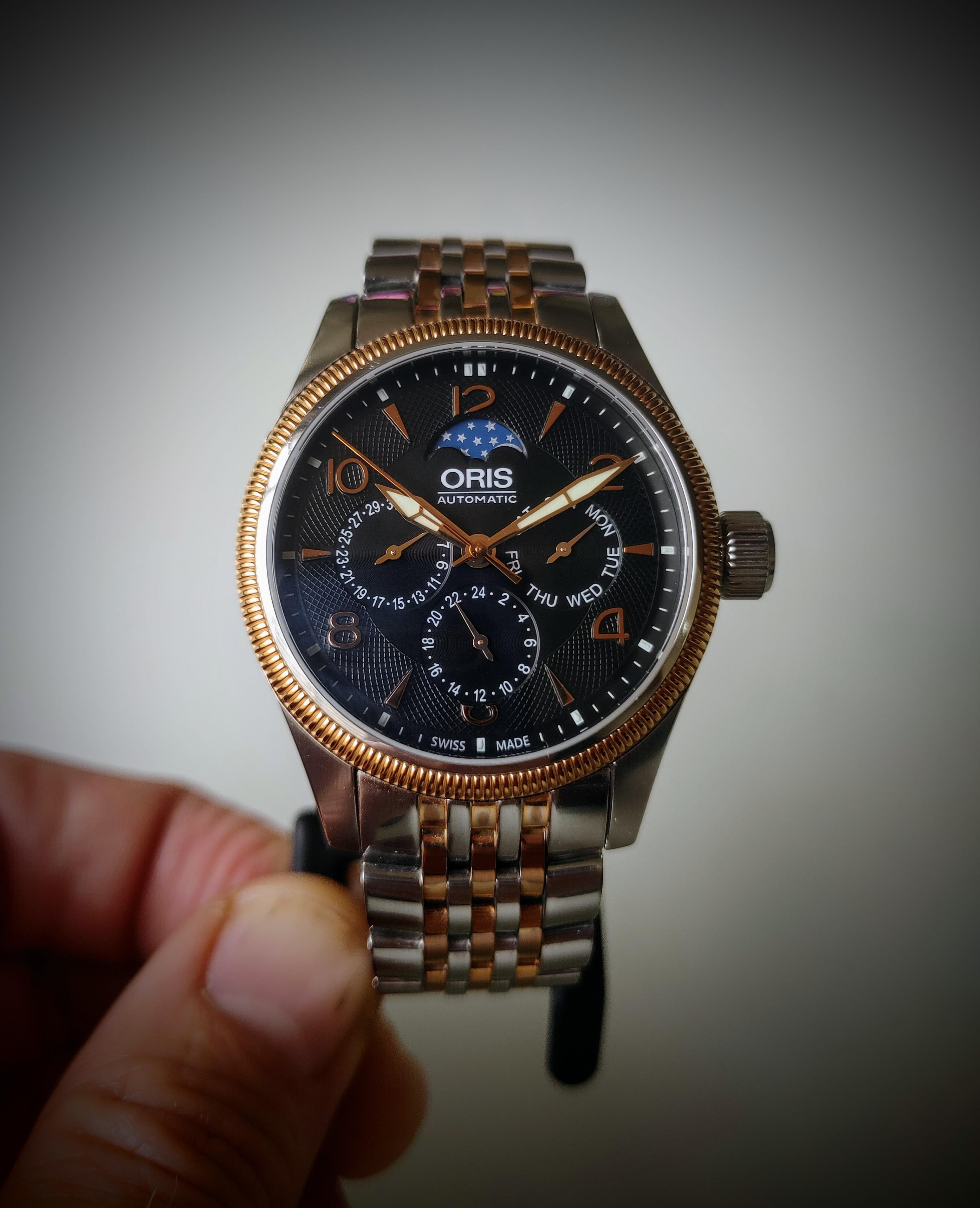 [WTS] Oris Big Crown Complication - Day-Date-GMT-Moonphase, Guilloche ...