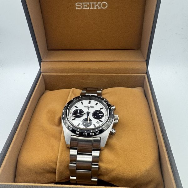 Seiko Prospex Speedtimer White â Pandaâ 39mm â Full Set | WatchCharts ...