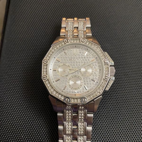 Bulova 96E03 Diamond Chronograph Wristwatch | WatchCharts Marketplace