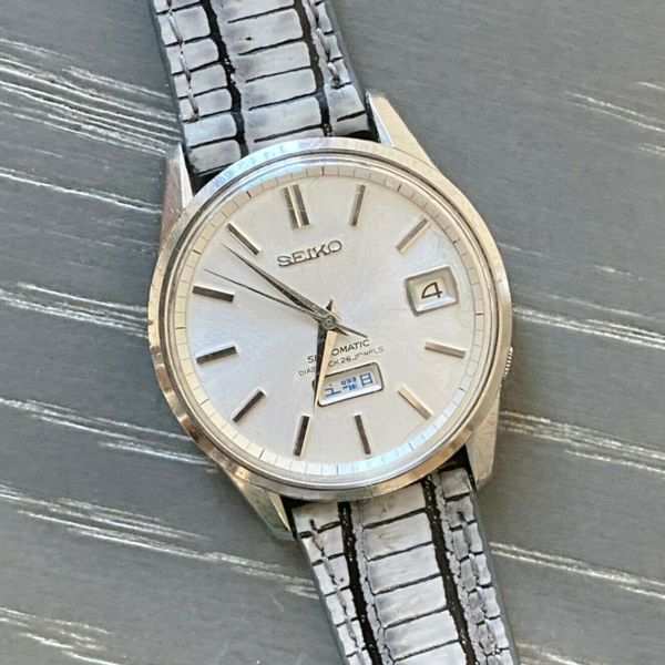 Vintage Seiko Seikomatic Diashock 26 Jewels Day Date 6206-8040 ...