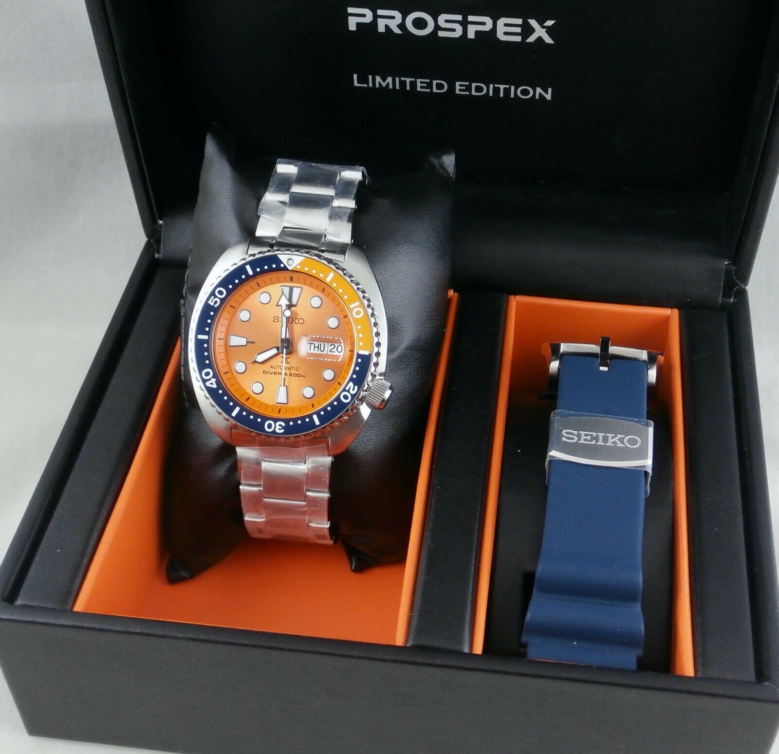 Seiko SRPC95K1 Limited Edition Orange Turtle "Nemo" - Mint - USA Seller ...