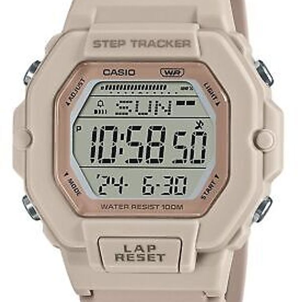 Casio Standard Digital Step Tracker Resin Strap Quartz LWS-2200H-4 ...