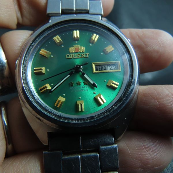 Japan Orient Three Star Daydate Automatic Men Watch | WatchCharts ...