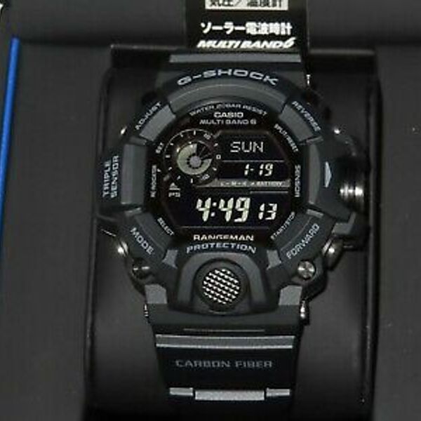 G-Shock Rangeman Black Out Japan Version Carbon Fiber Band GW-9400J ...
