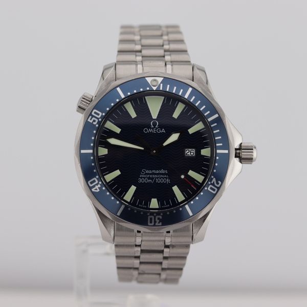 Omega Seamaster Pro SMP 300M 2265.80 Full Size 41mm Blue Wave Sword Hand Quartz | WatchCharts ...