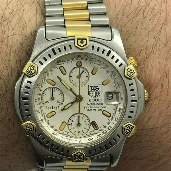 TAG HEUER 165.806 CHRONOGRAPH AUTOMATIC DIVER 2000 PROFESSIONAL MENS ...