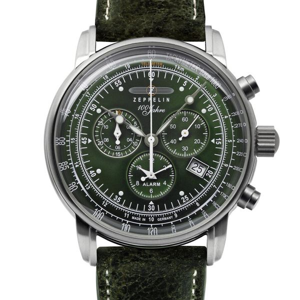 Zeppelin "100 Years" Men's Watch Quartz Chronograph Green 86804 with ...