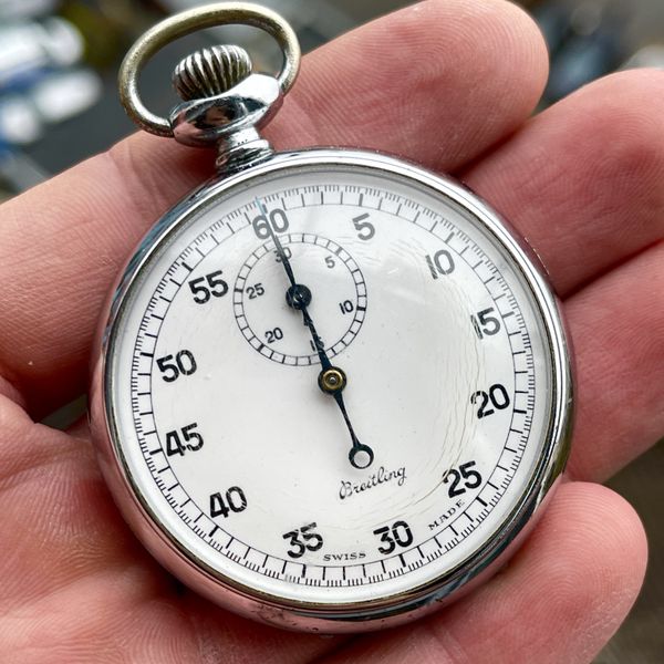 [WTS] Breitling Pocket Stopwatch-Chronograph Enamel, SWISS MADE 1950s ...