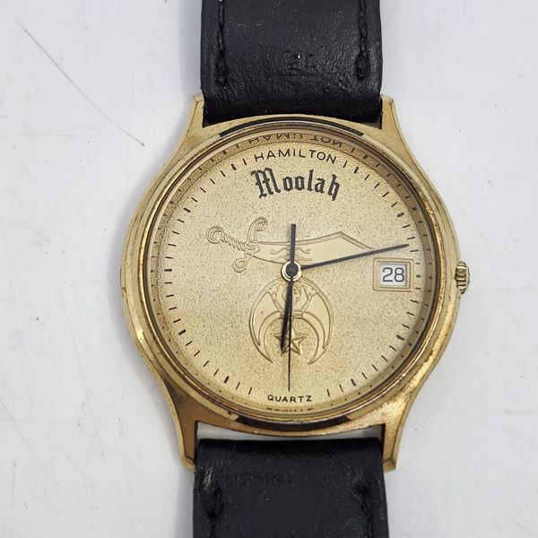 Vintage Hamilton 9812 Limited Syrian Shriners Mens Quartz Watch- Needs ...