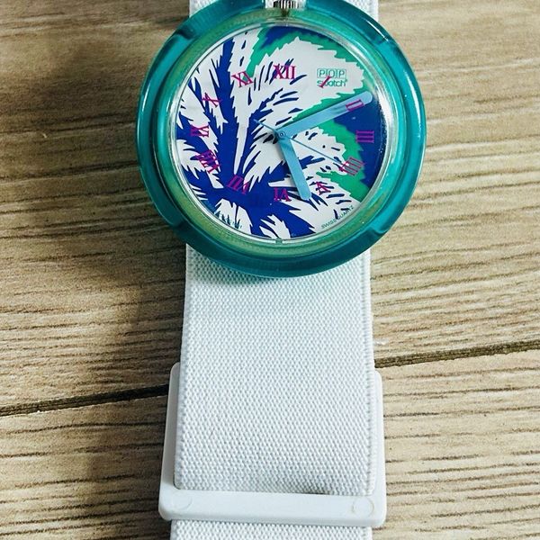 Pop Swatch Watch COCONUT PWK158 1991 - Unisex - Original Case ...