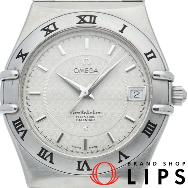 Omega Constellation Perpetual Calendar 1552.30 SS women's silver dial ...