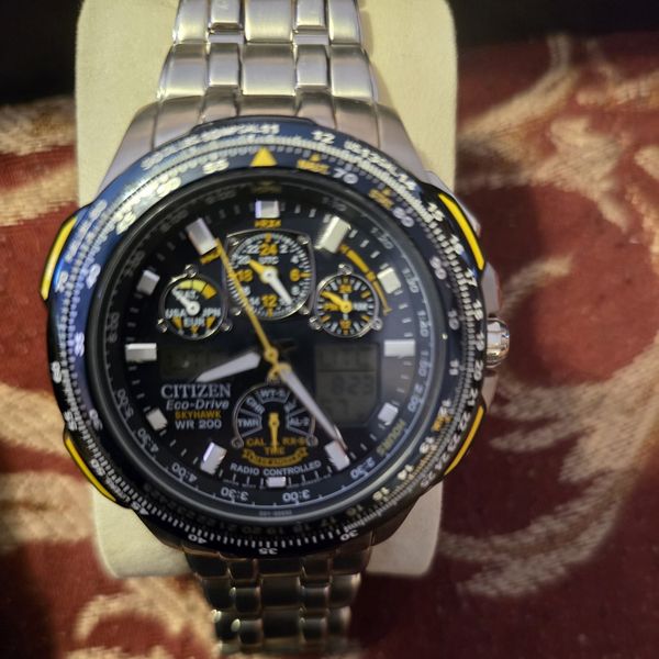Citizen Blue Angels Skyhawk Eco-Drive Titanium Watch | WatchCharts ...