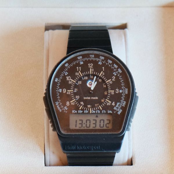 FS: Rare Vintage BMW Motorsport Buler Watch Analog LCD Digital ...