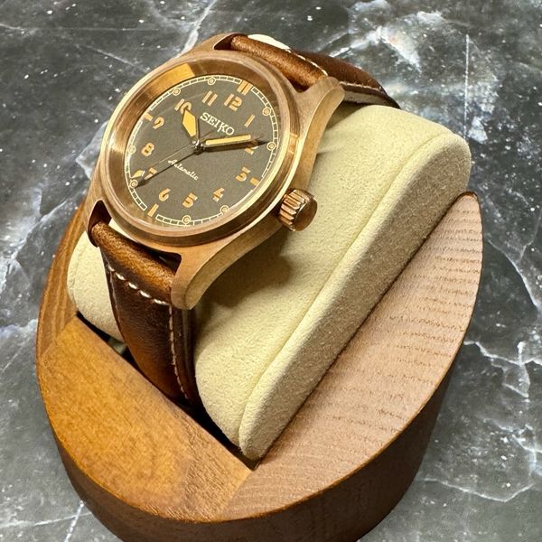 Bronze Seiko Explorer - Automatic Watch - vintage brass patina military ...