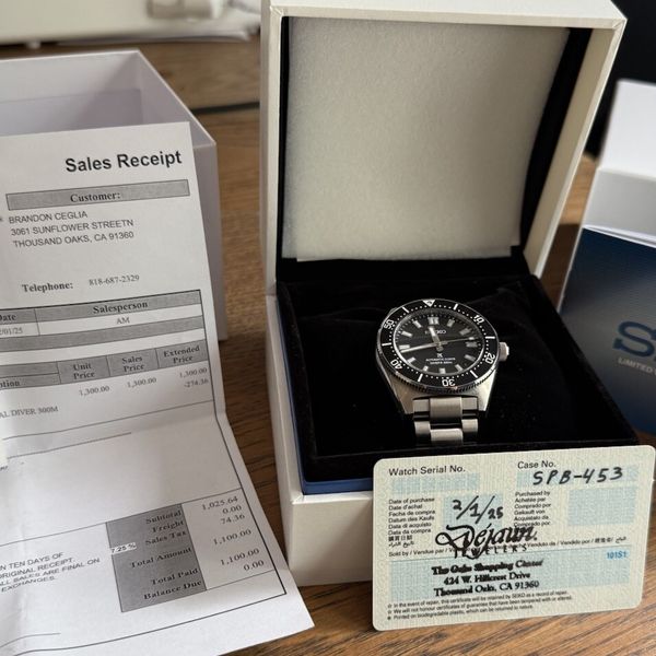 Seiko Prospex SPB453 40MM Automatic Black Dial 62MAS | WatchCharts ...