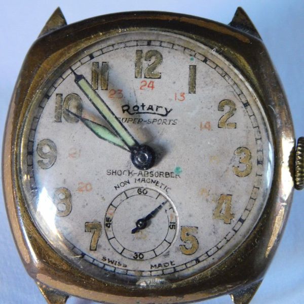 VINTAGE GENTS ROTARY WATCH SUPER - SPORTS | WatchCharts Marketplace