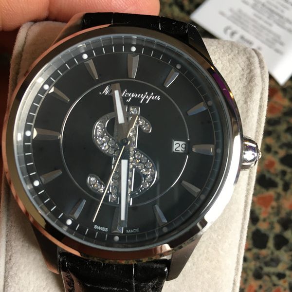 MONTEGRAPPA Watch, Quartz, 42mm, Black Dial. w/ Boxes | WatchCharts ...