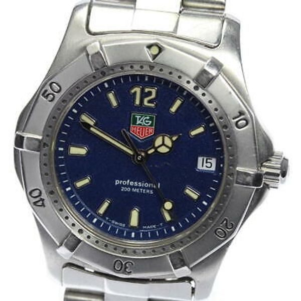 TAG HEUER 2000 Series Professional WK1213 Navy Dial Quartz Boy's Watch_531673 | WatchCharts ...