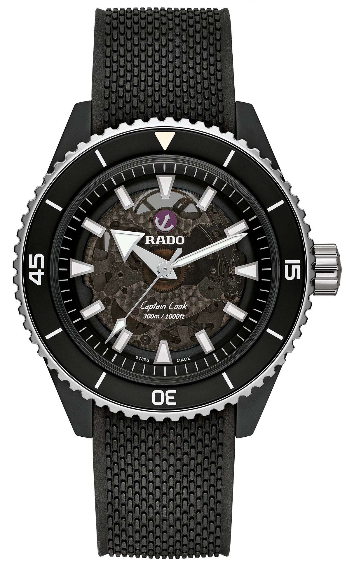 Rado Captain Cook High-Tech Ceramic Skeleton (R32127156) Market Price ...